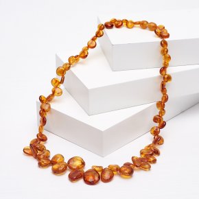 Купить бусы из янтаря(натурального, нешлифованного, королевского) по ...