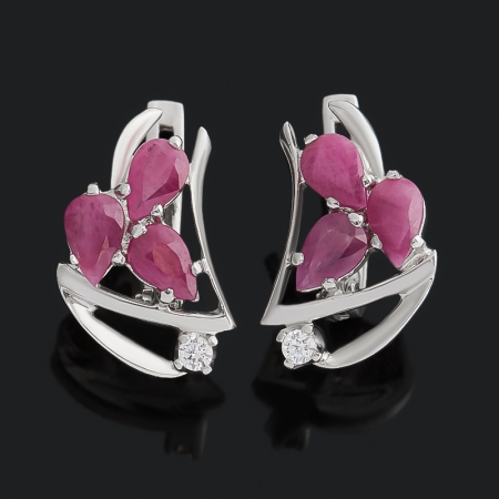 Купить серьги с рубином - продажа по низкой цене в интернет-магазине ...