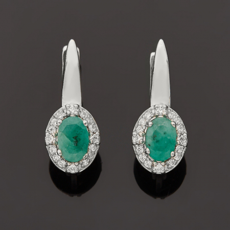 Купить серьги с изумрудом - продажа по низкой цене в интернет-магазине ...